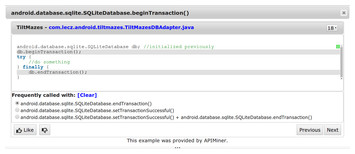 Mining usage patterns for the Android API [PeerJ]