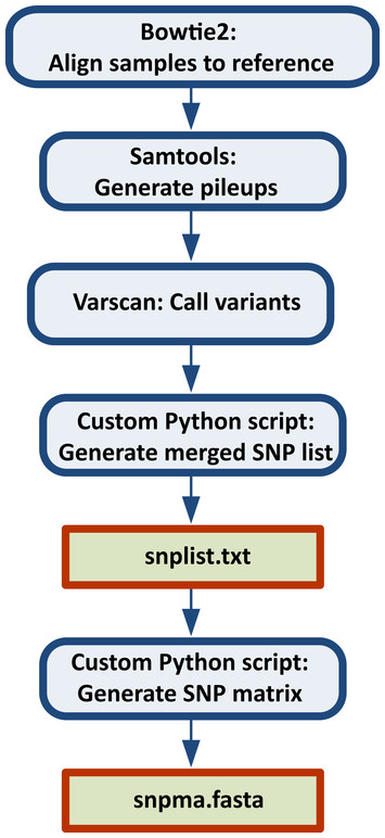 CFSAN SNP Pipeline: an automated method for constructing SNP matrices ...